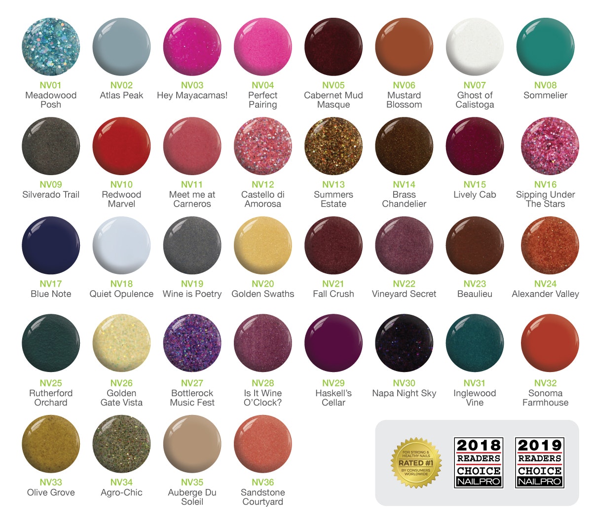 SNS Dipping Powder 1.5oz Napa Valley Collection All 36 Colors