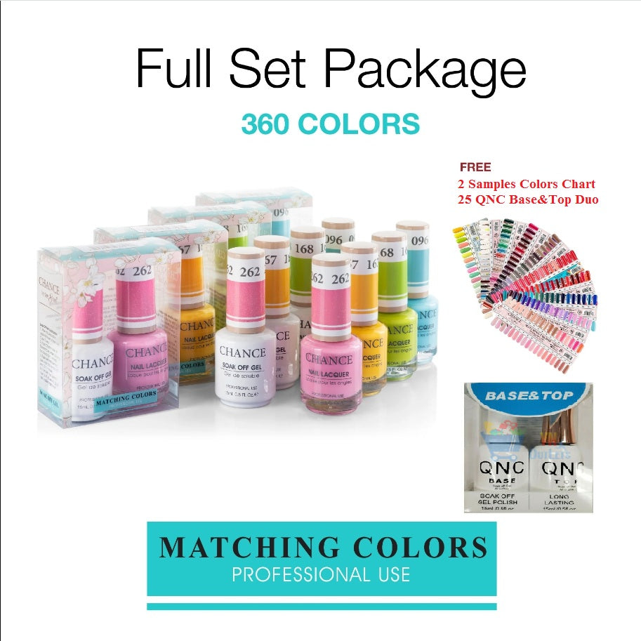Cre8tion Chance Gel/Lacquer Duo Fulline 360 Colors Get Free 2 Sets Col ...