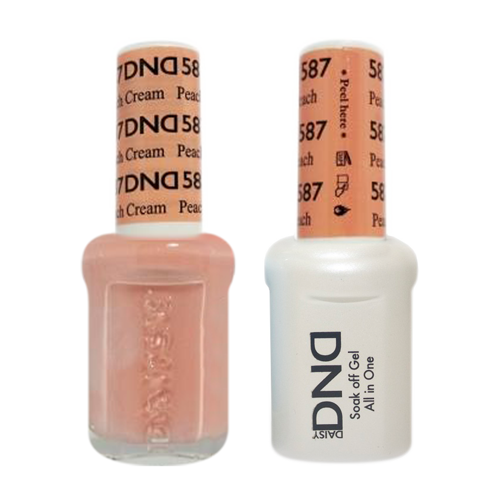 DND Nail Lacquer And Gel Polish, 587, Peach Cream, 0.5oz – Hollywood ...