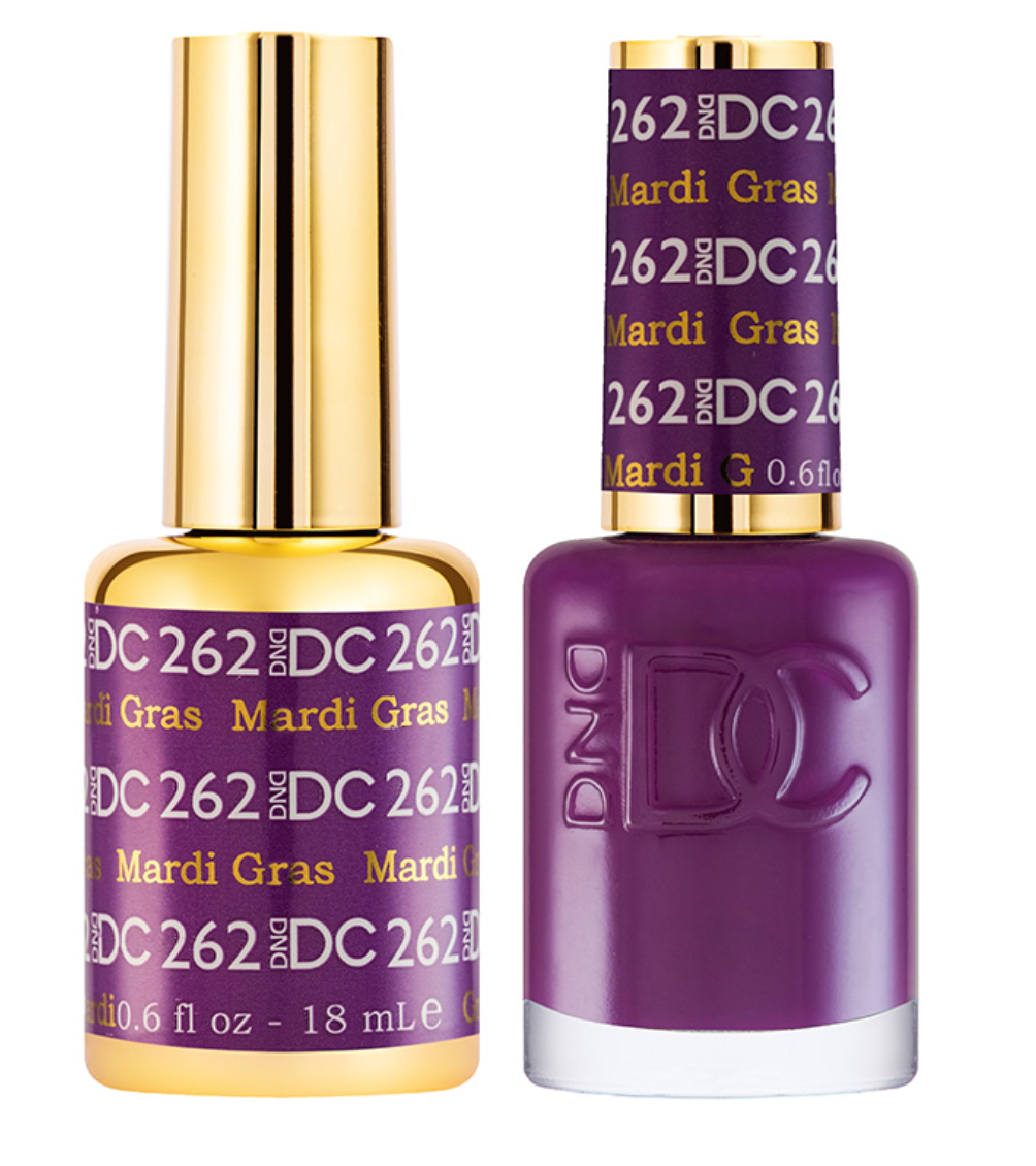 DC Nail Lacquer And Gel Polish (New DND), DC 262, Mardi Gras , 0.6oz ...